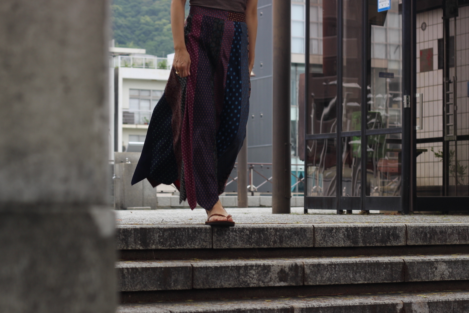 VIOLA STELLA women's blog: FUMIKA UCHIDA - REMADE TIE PATCHWORK SK